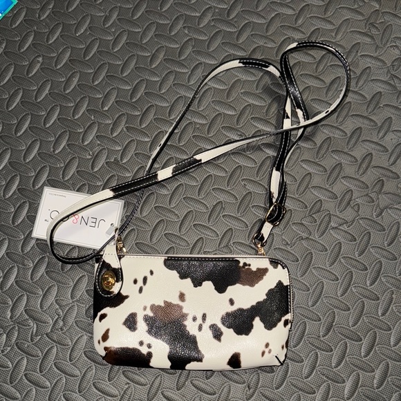 Jen & Co | Bags | Nwt Cow Print Purse | Poshmark